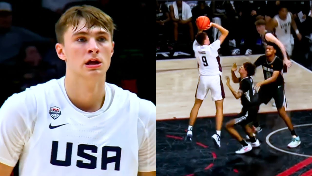 Cooper Flagg DOMINATES In The 2024 Nike Hoop Summit - YouTube
