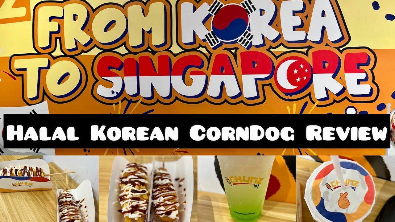 CHUNZ Halal Corn Dog Review, From Korea to Singapore 🇰🇷 🇸🇬 - YouTube