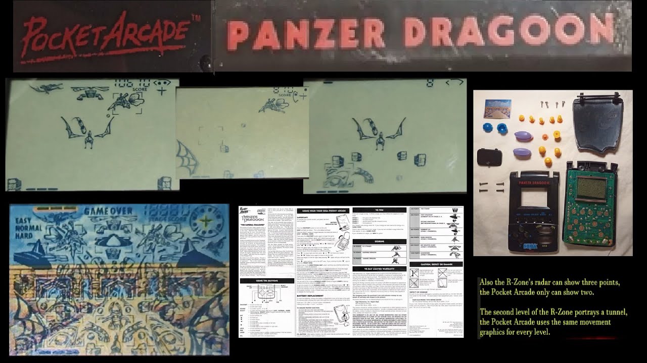 Sega Pocket Arcade Panzer Dragoon: Gameplay, Instructions Scans ...