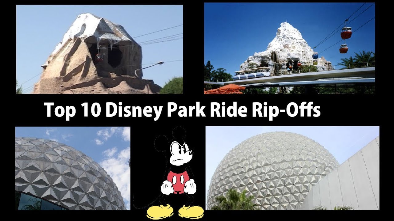 Top 10 Disney Park Attraction Rip-Offs From around the World - YouTube