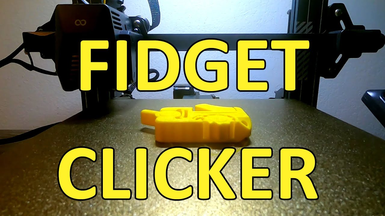 Fidget Clicker - 3D Print Timelapse - YouTube
