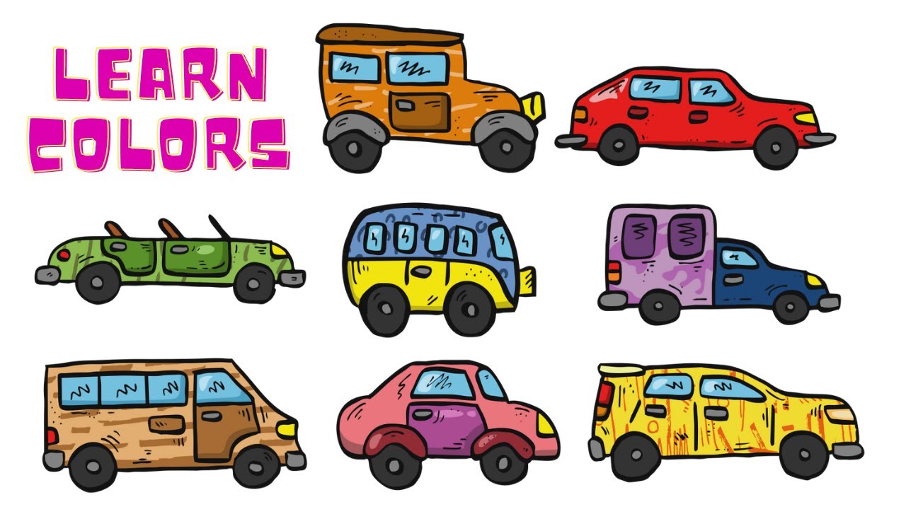 LEARN COLORS with Toy Cars • Colors for Children • Colours in English 🔴 ...