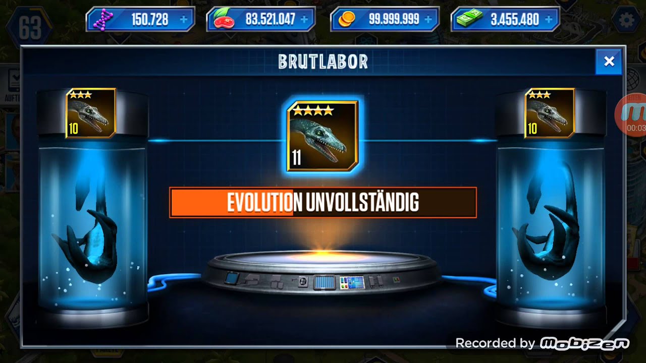 Plesiosaur level 40 / Jurassic World the game - YouTube