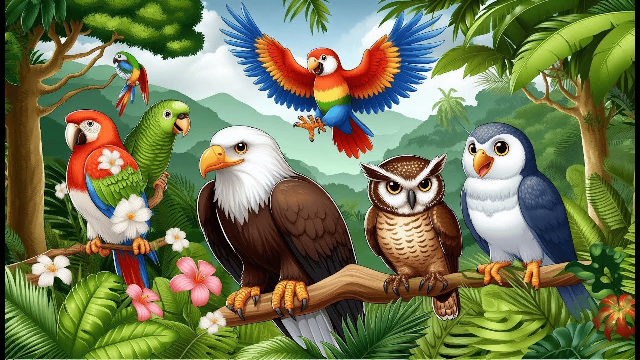 Learn Birds Names For Kids! Learn About Birds.. #birds #kidsvideo # ...