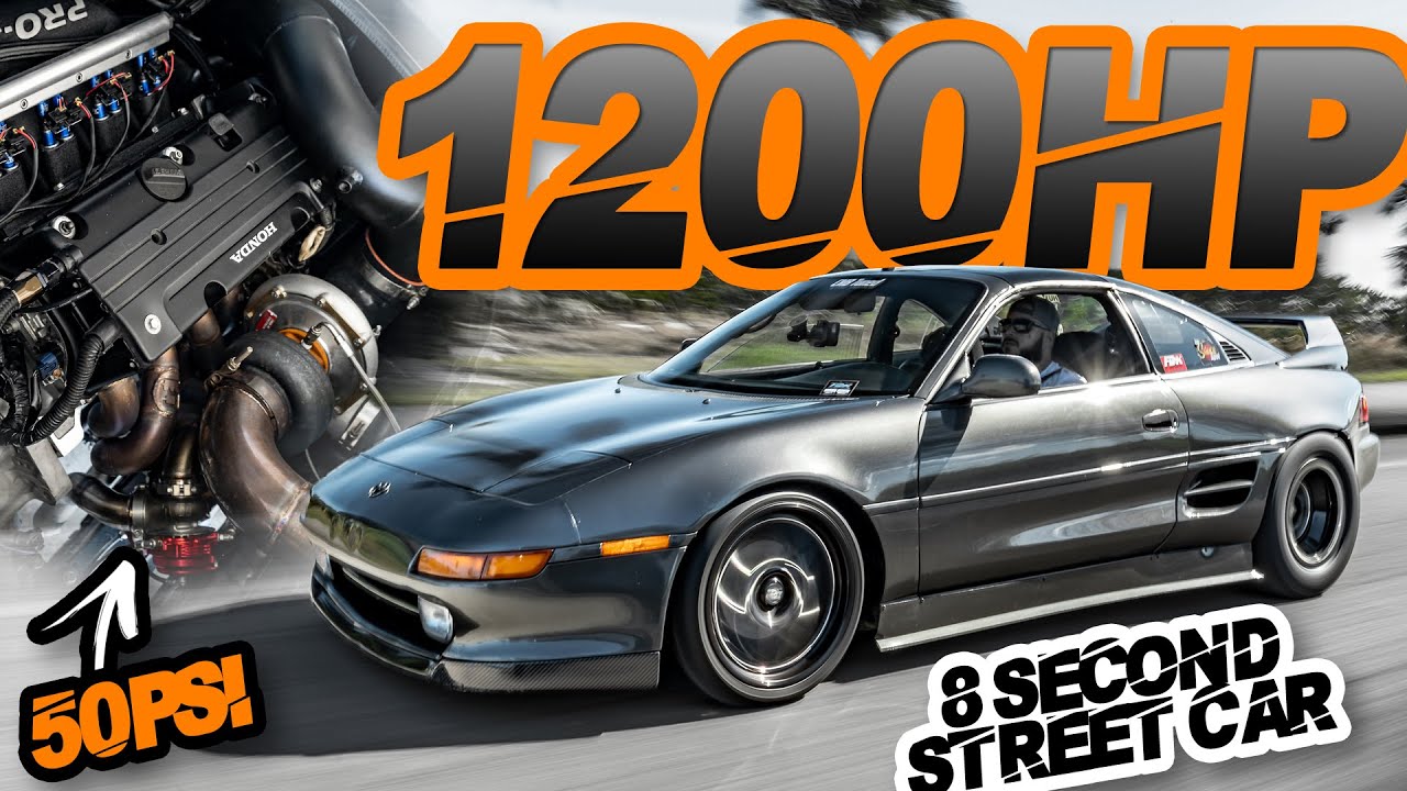 FASTEST MR2 Ever! 1200HP Turbo Honda Powered MR2 CRUSHES MPH RECORD ...