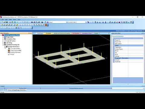 Staad Pro for beginners (episode 22). Design of Strip Footing with ...