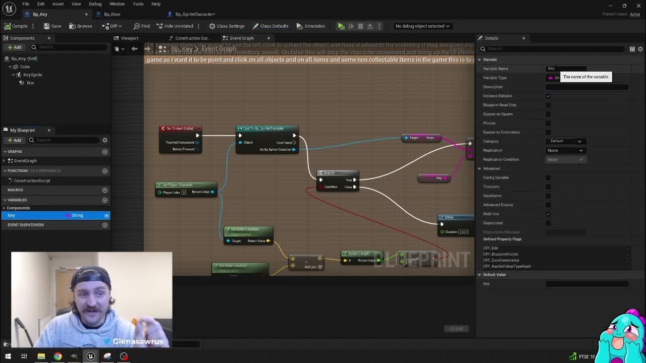 Unreal Engine 5 ( Key and Door Puzzle Using Strings ) - YouTube