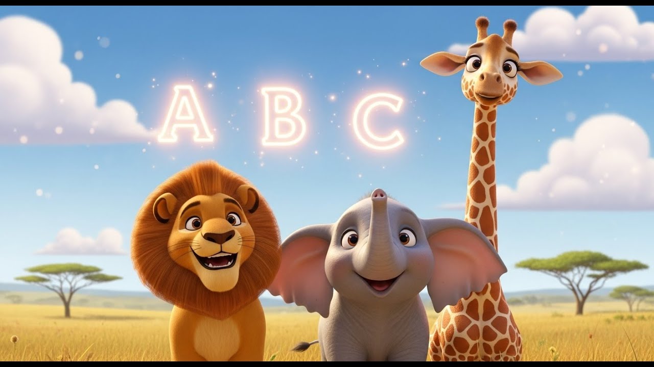 ABC Safari with Friendly Animals 🦁🐘 | Learn ABC for Kids | Fun Video ...