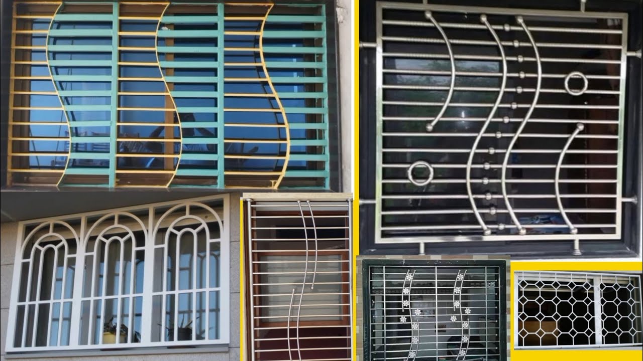 window grill design simple unique grill design - YouTube