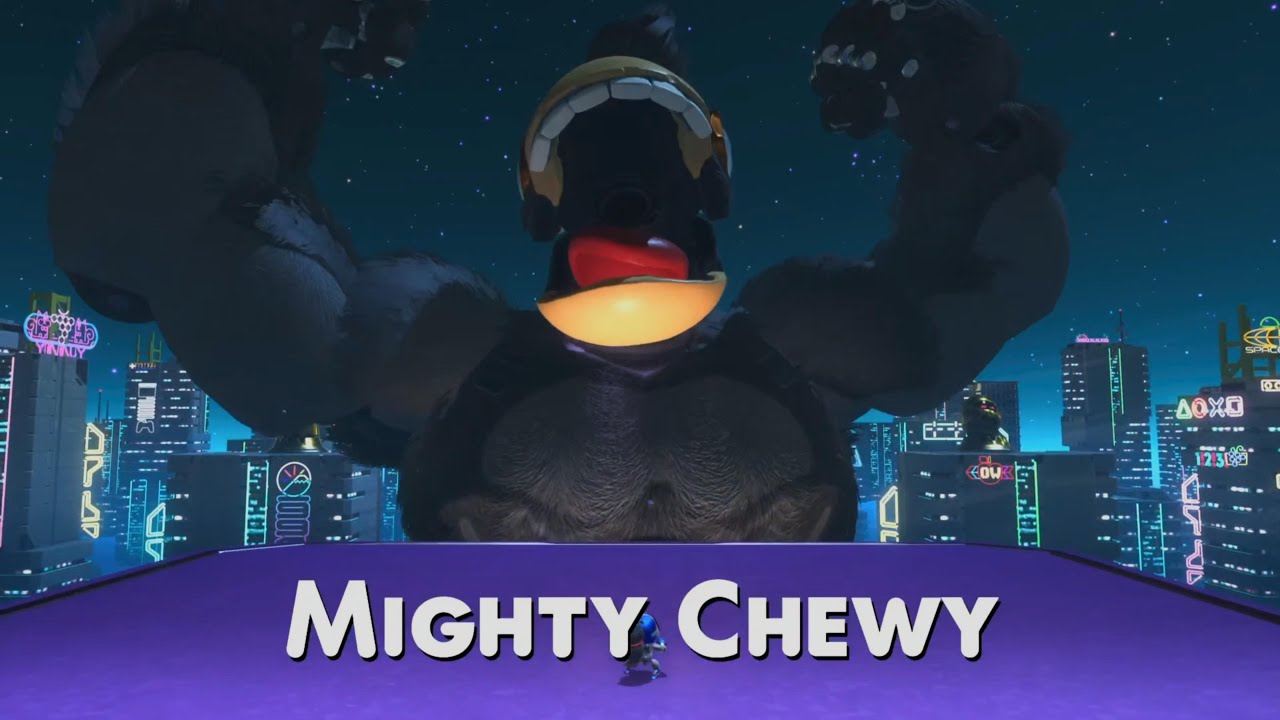 Astro Bot Boss Fight Mighty Chewy - YouTube