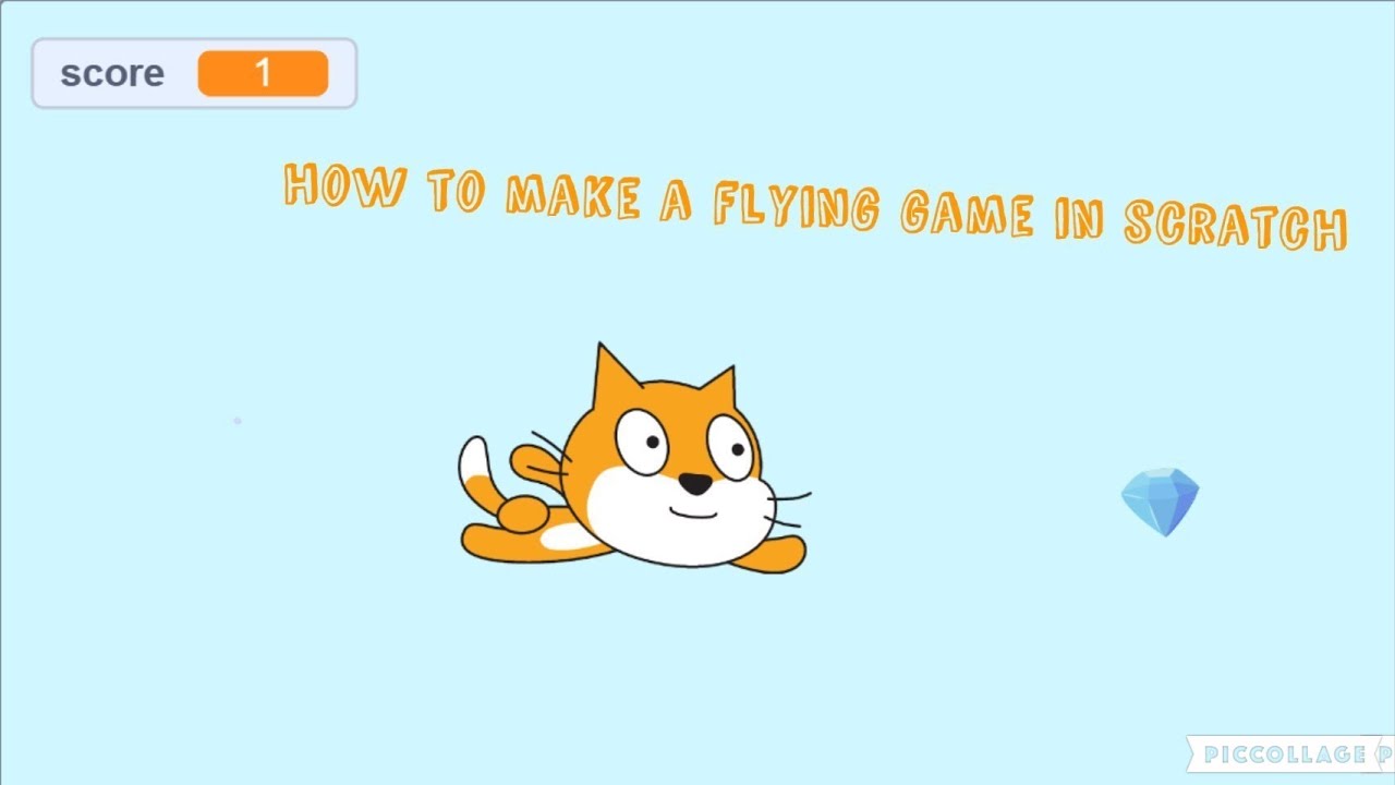 flying game in scratch - YouTube