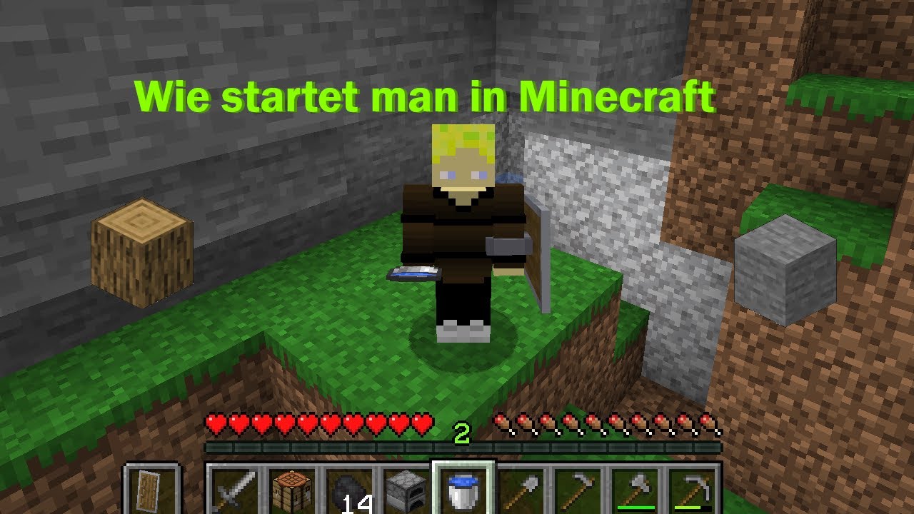 Wie startet man in Minecraft? - YouTube