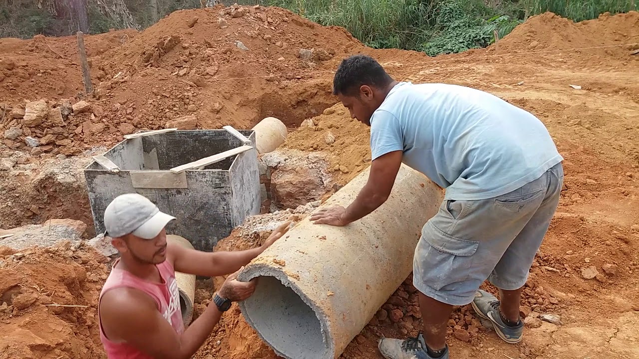 Como assentar manilha de cimento - YouTube