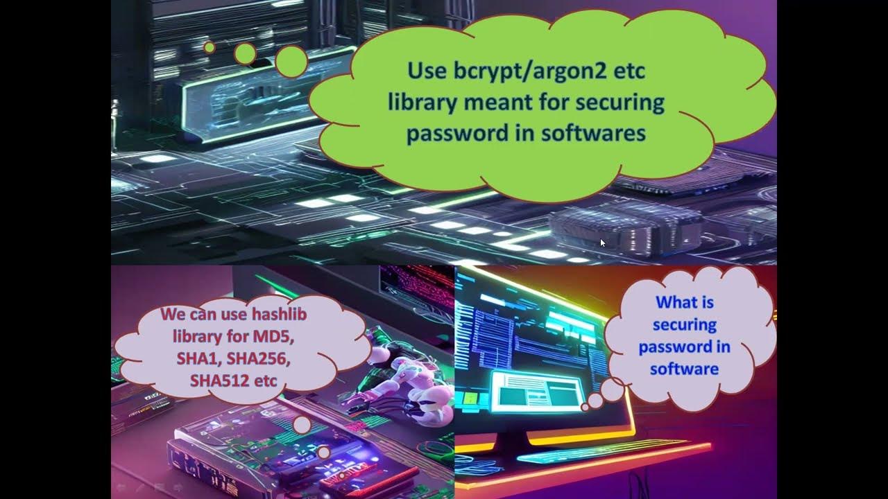 Hashing password in Production ready python application with Argon2 library - YouTube