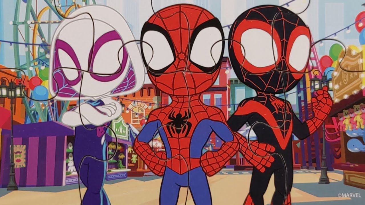 Spidey and His Amazing Friends Puzzle for Toddlers | Dollar Toys for ...