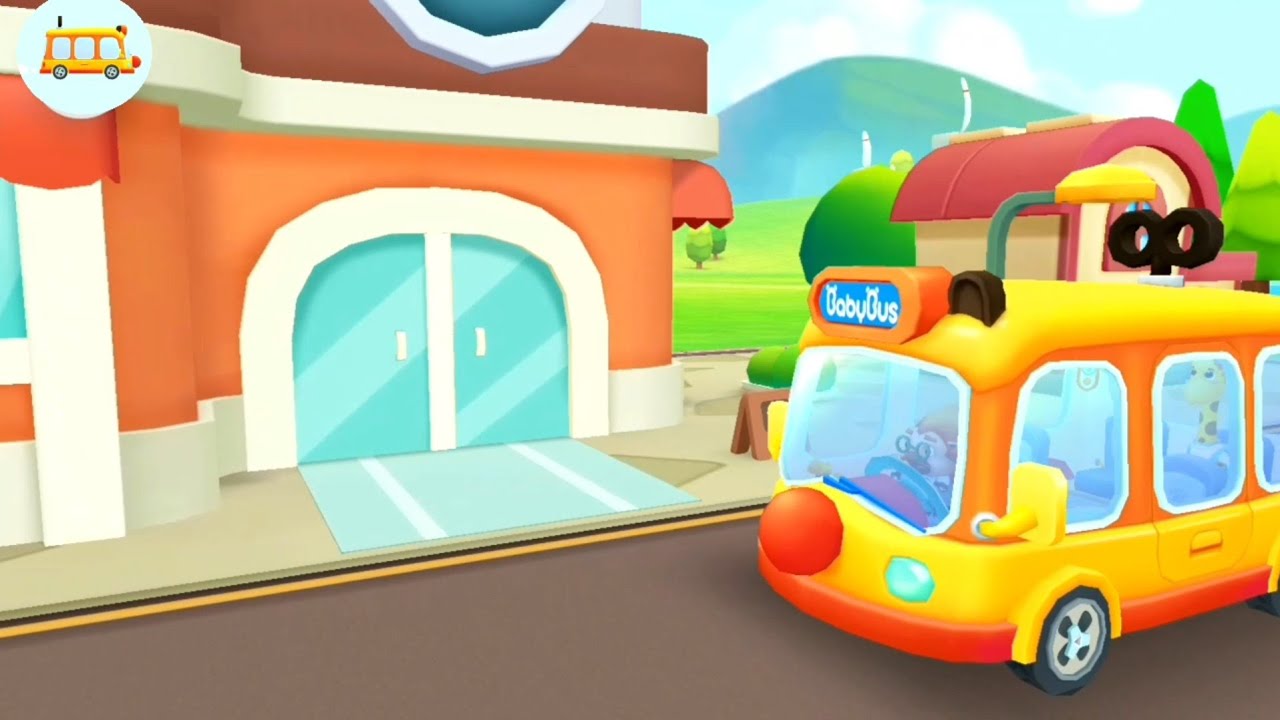 Baby Bus & School Baby Bus | Animal Cartoon Video | Baby Shoping Bus ...