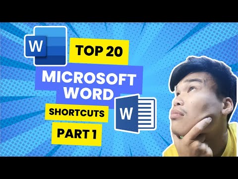 Top 20 Microsoft Word Shortcut Keys Tagalog - YouTube