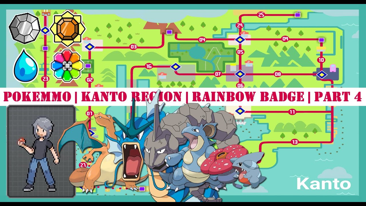 PokeMMO | Kanto Region | Rainbow Badge | Part 4 - YouTube