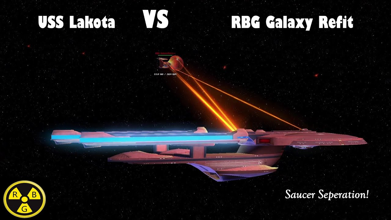 USS Lakota VS RBG Galaxy Refit | Star Trek Ship Battle | Bridge ...