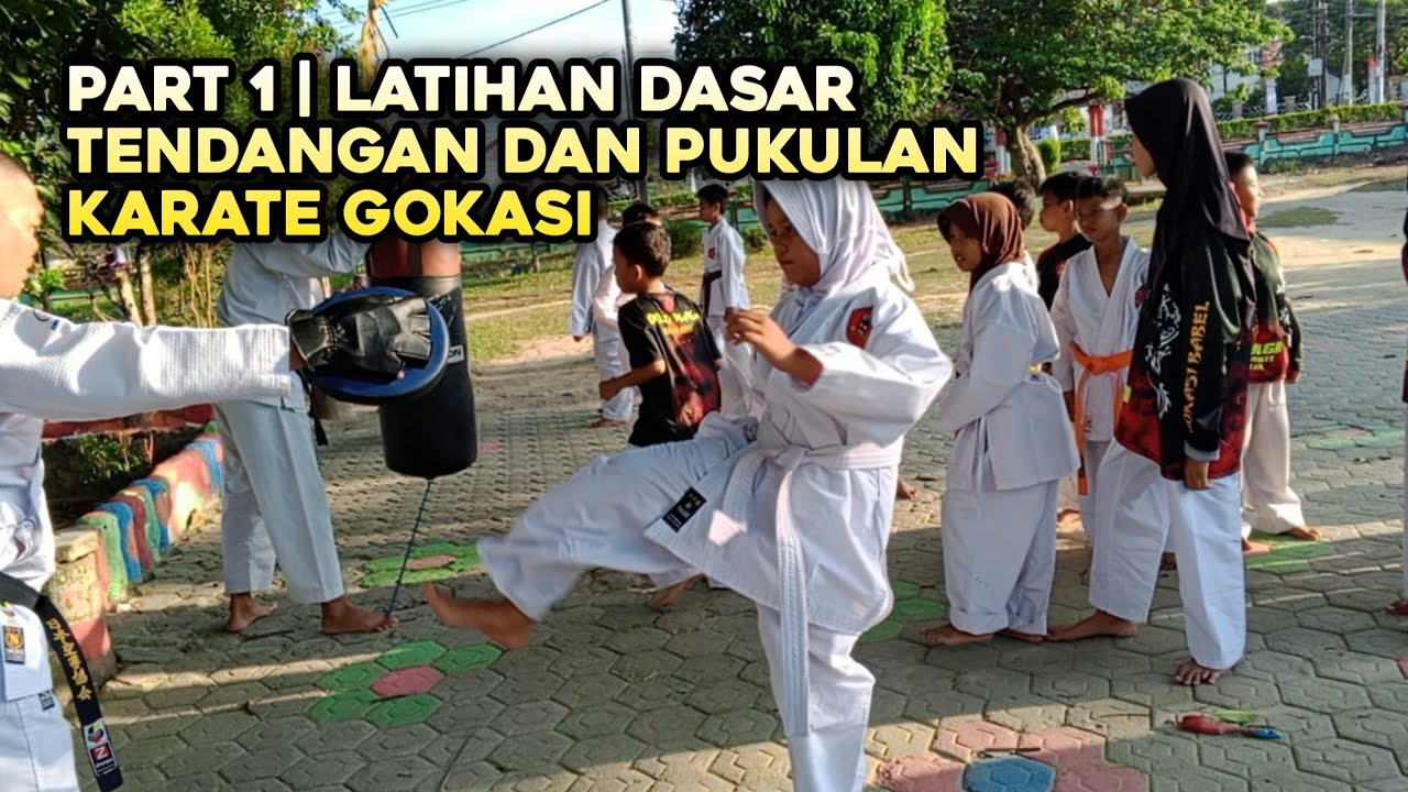 PART 1 | LATIHAN DASAR TENDANGAN DAN PUKULAN KARATE GOKASI - YouTube
