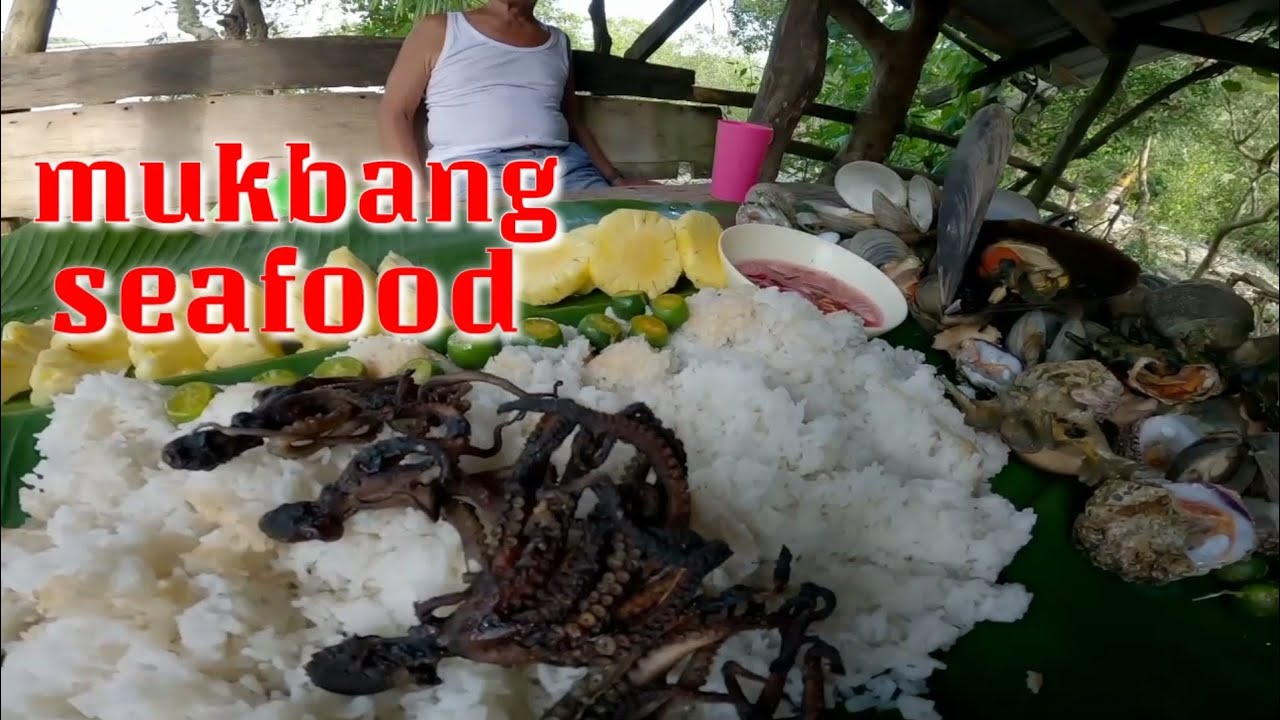 part 2/catching seafood/clam, octopus & spider shell/catch &cook - YouTube