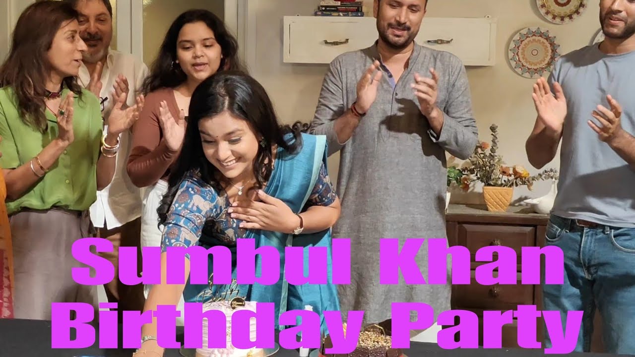 Sumbul Touqeer Khan Grand Birthday Celebration Cake Cutting With Media ...