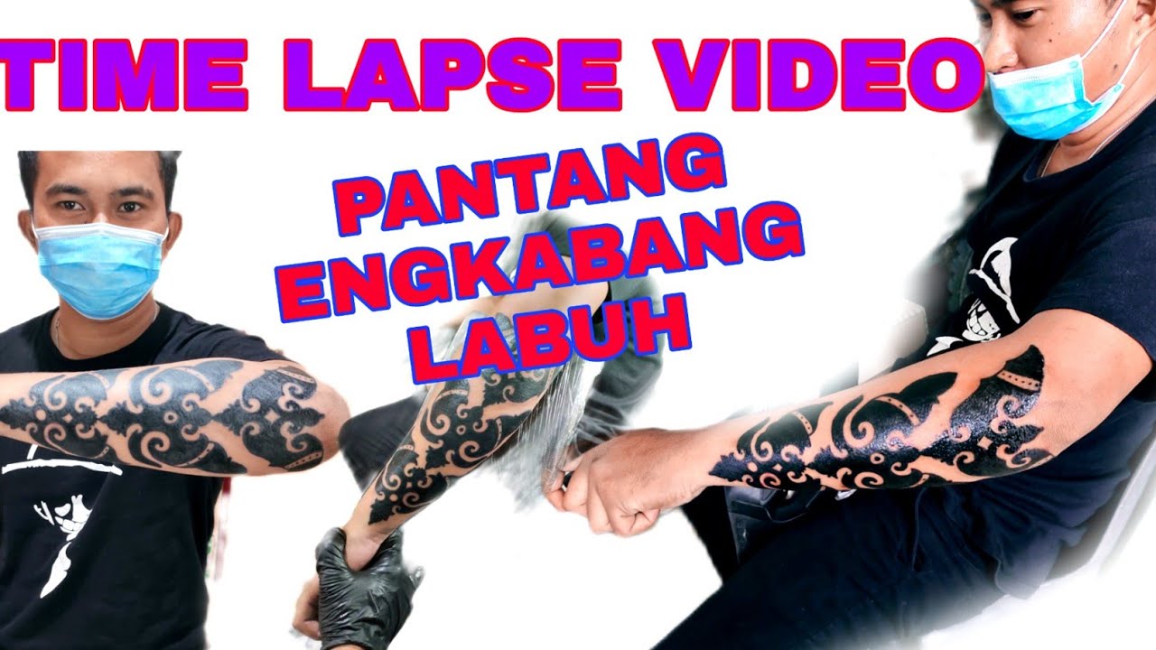 TIMES LAPSE VIDEO OF MAKING A BORNEO TRIBAL ENGKABANG LABUH TATTOO ...