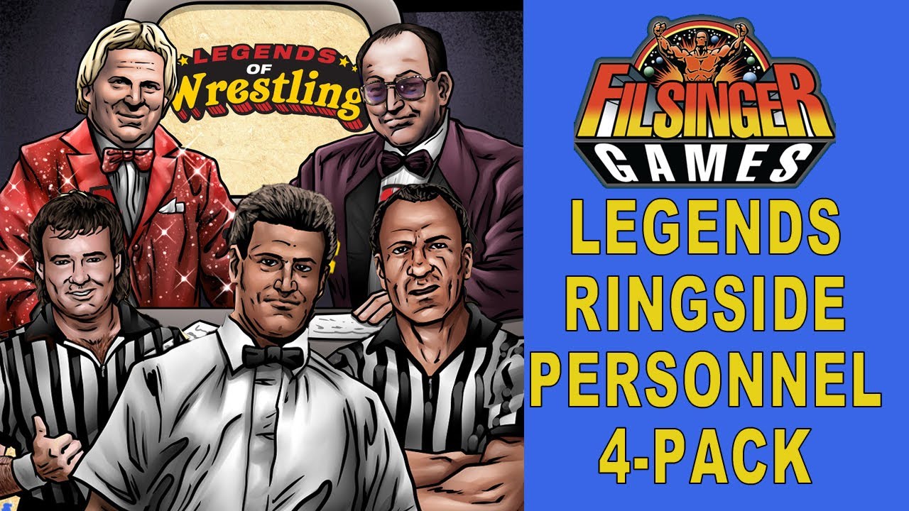 RINGSIDE PERSONNEL 4-PACK OVERVIEW | LEGENDS OF WRESTLING | FILSINGER ...