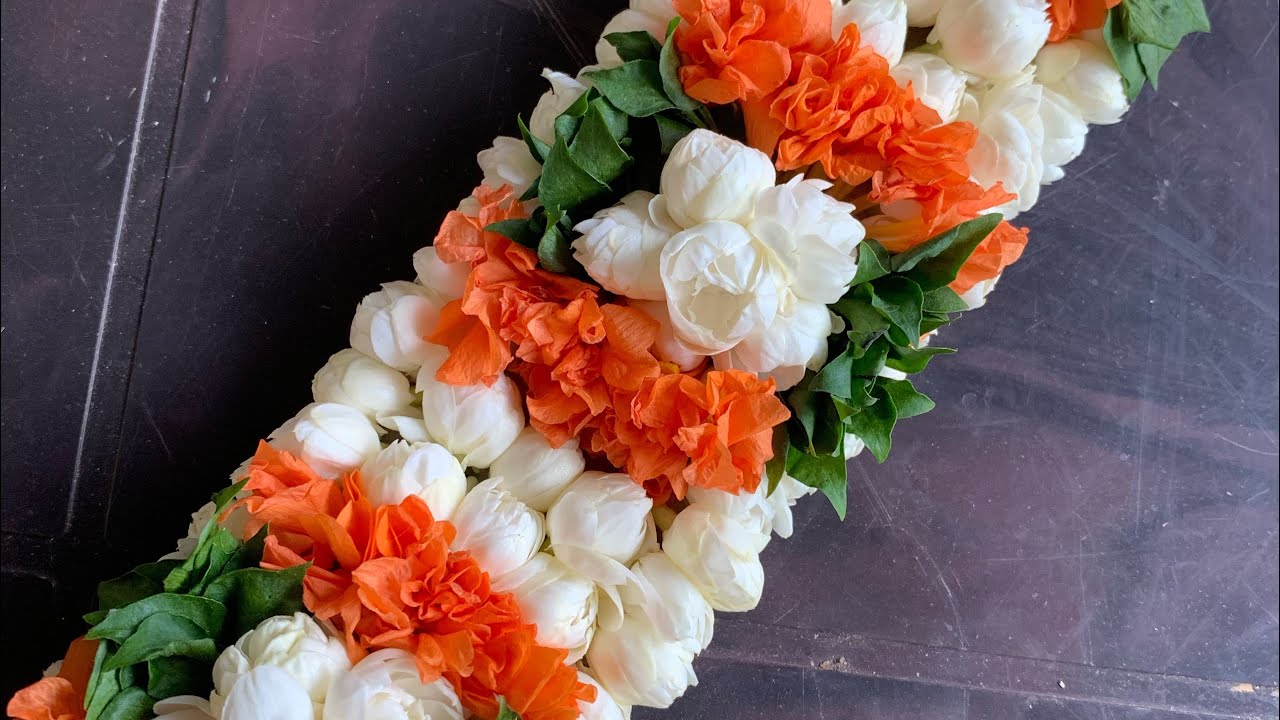 Jasmine poola jada/traditional poola jada/making ideas - YouTube