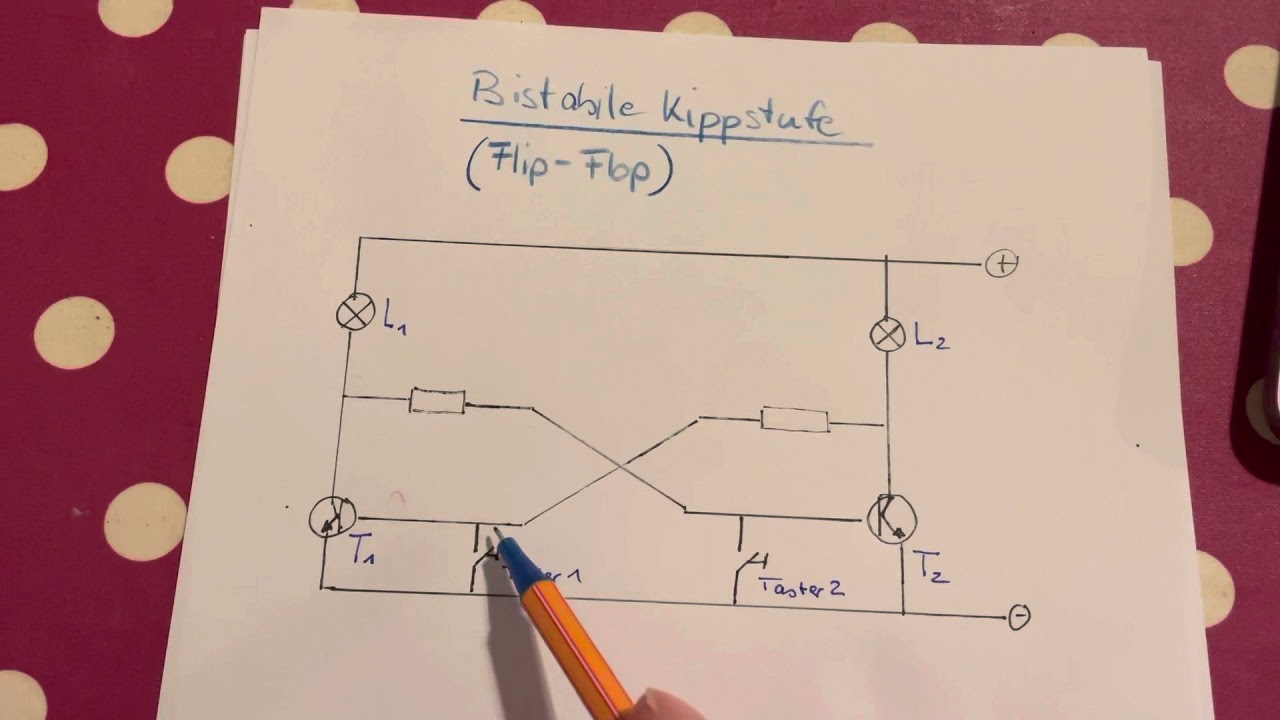 Bistabile Kippstufe (Flip-Flop) - YouTube