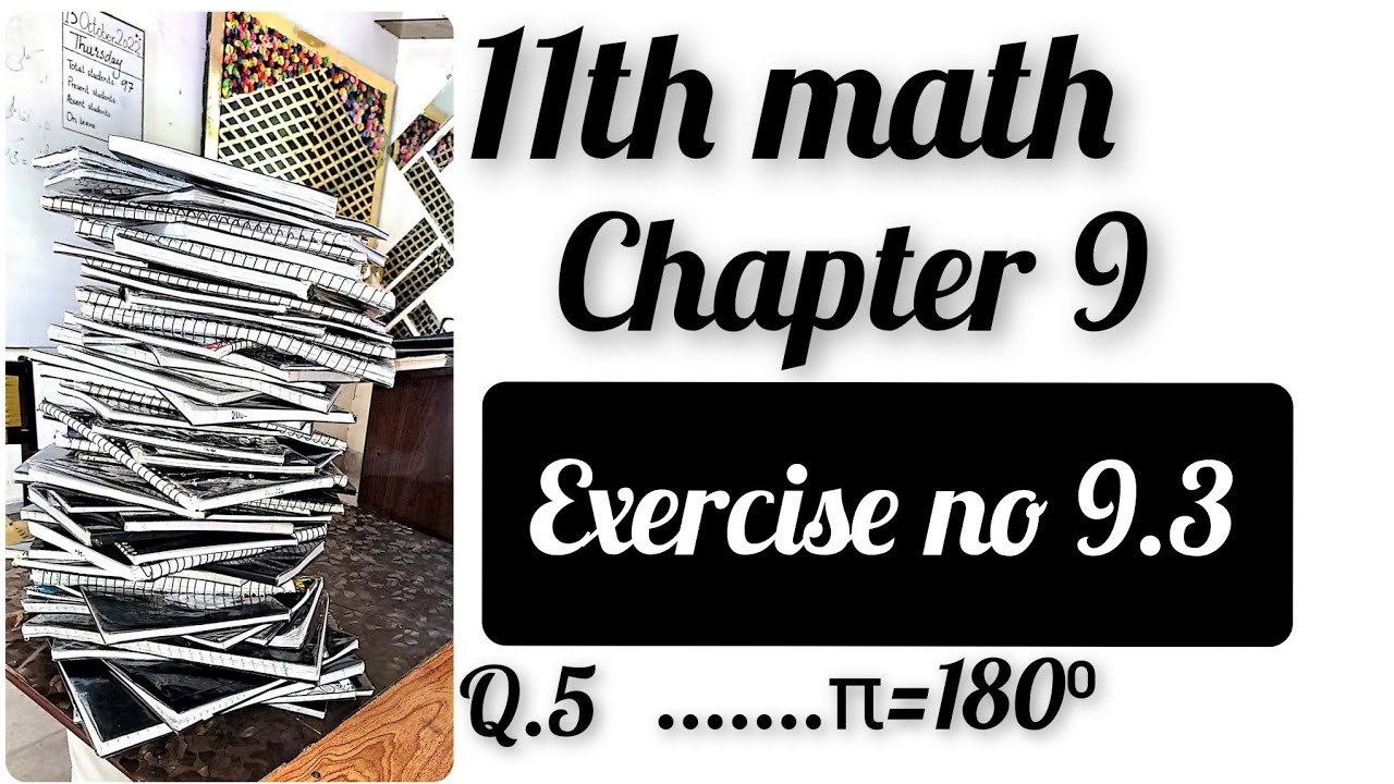 class 11||trigonometry||chapter 9||exercise no 9.3||ICS math||P.E math||ist year math - YouTube
