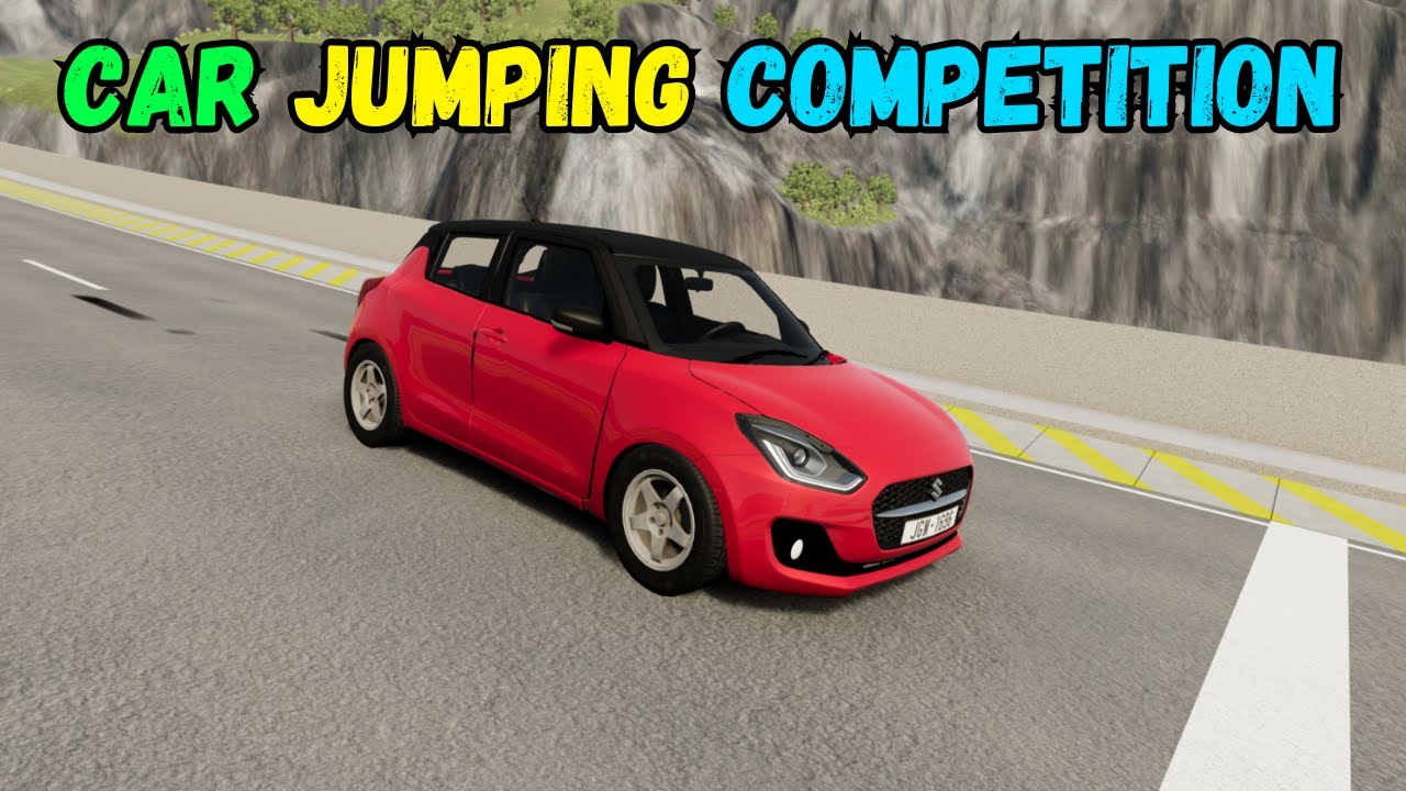 Indian Car Jumping Competition In beam Ng | Indian Cars In Beam ng ...