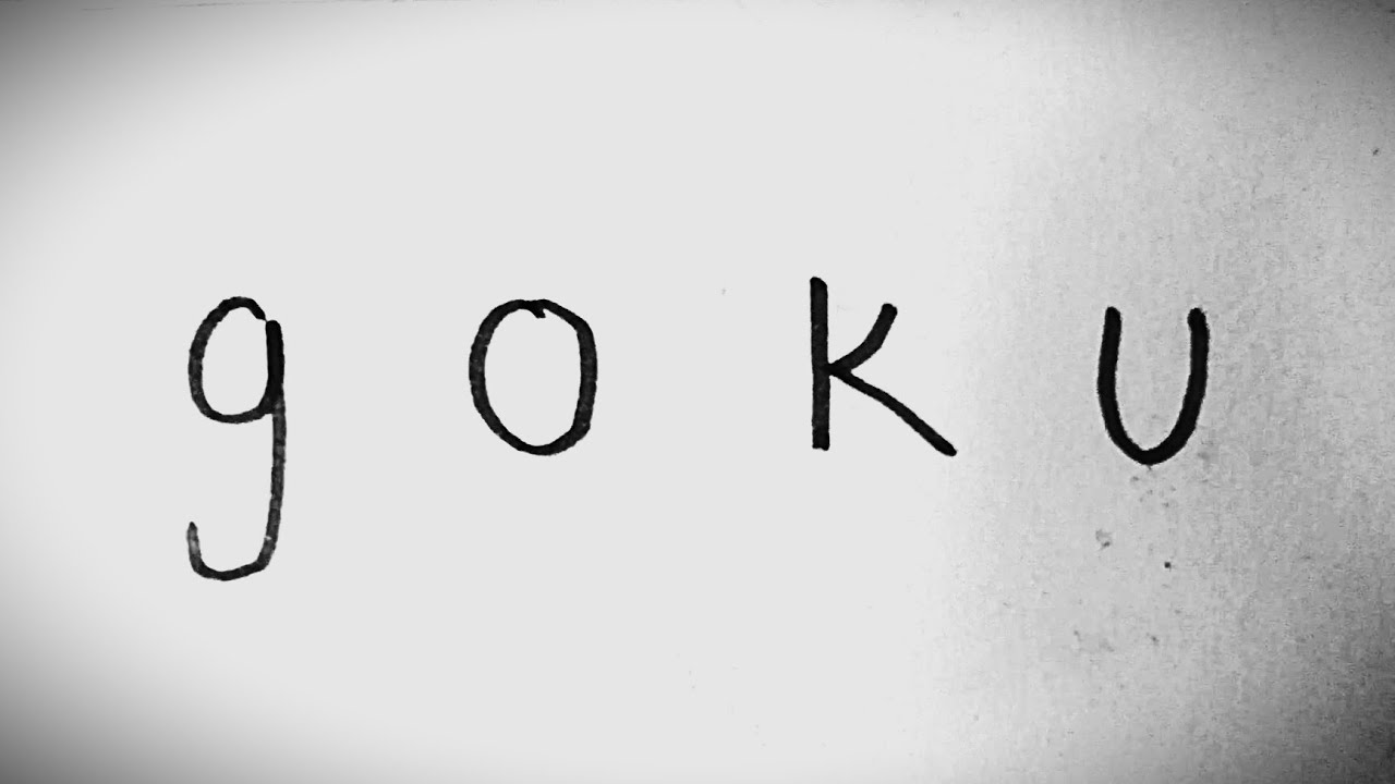 HOW TO DRAW GOKU FROM DRAGON BALL SUPER/BEGINS WITH HIS NAME #drawing # ...