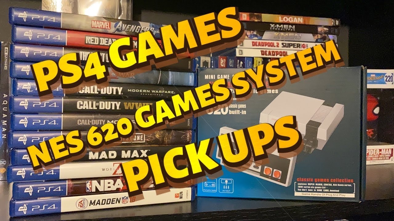 PS4 Games/NES Mini Classic knock off 620 games System Pick ups - YouTube