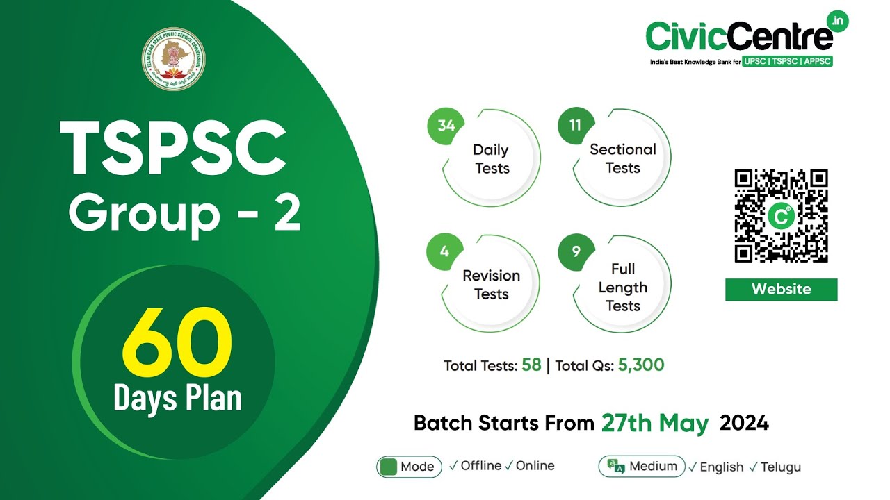 TSPSC Group-2 2024 | 60 Days Plan - YouTube