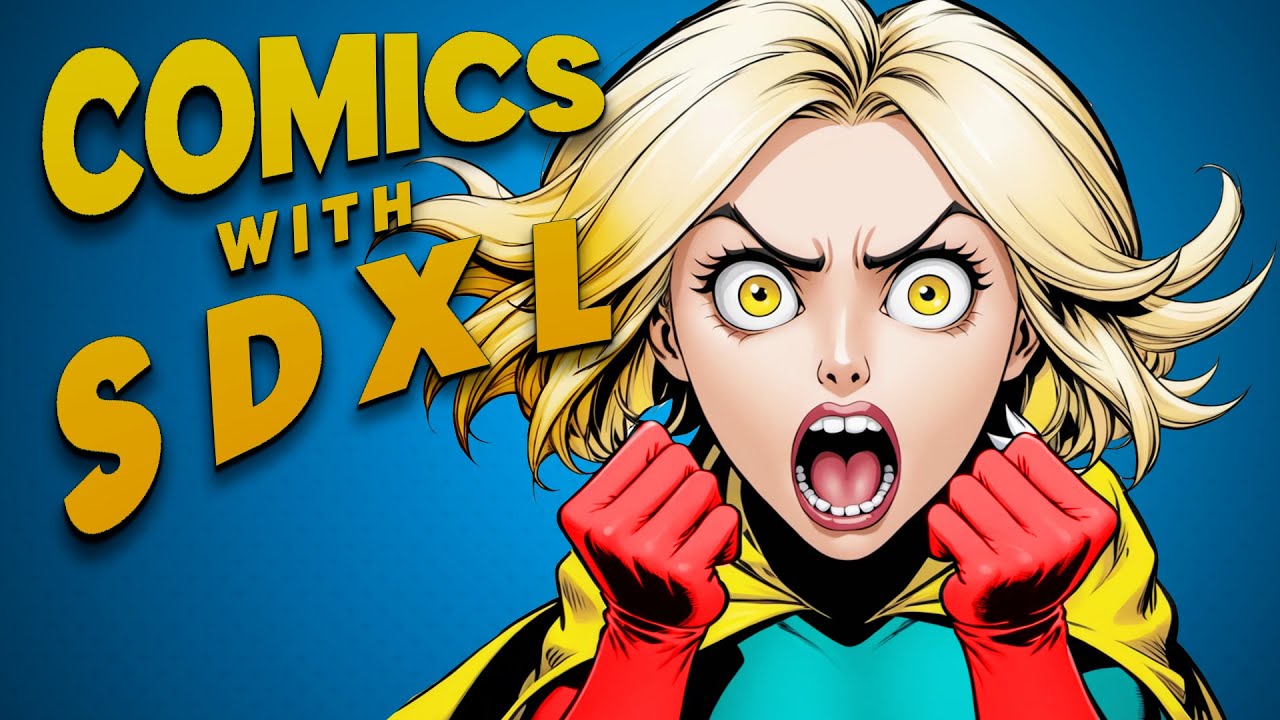 Comic Characters With Stable Diffusion SDXL - YouTube