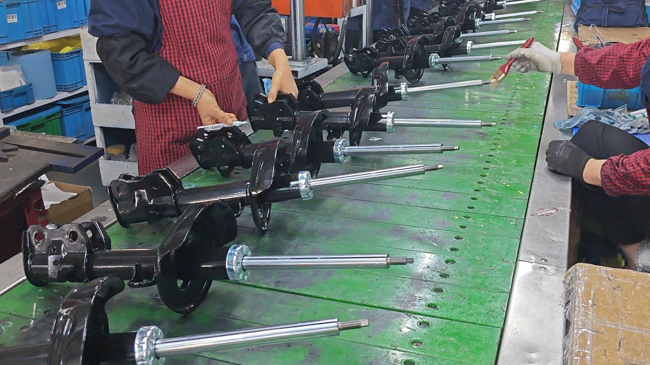 Shock Absorber Full Production Process: Spring • Welded Tubes ...