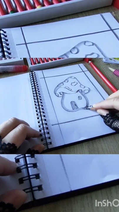 How To Draw A Mushroom Як намалювати гриб Drawing малюнок гриб