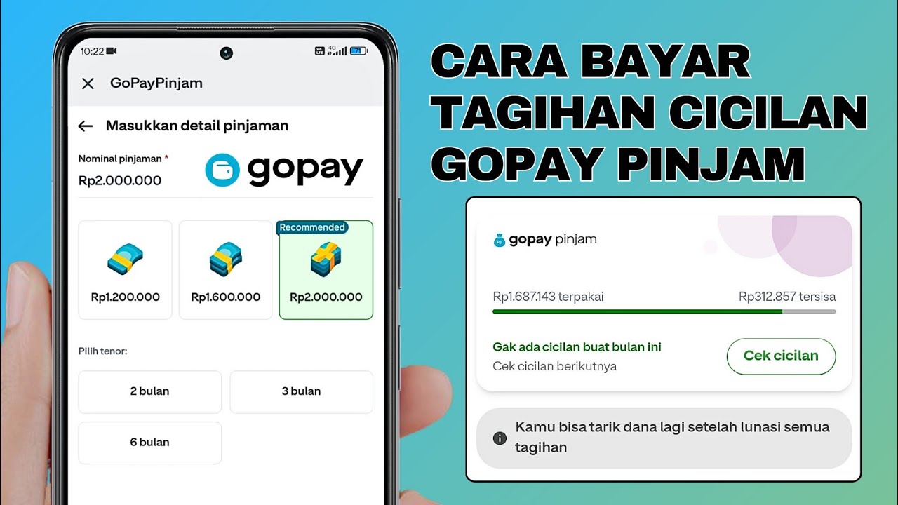Cara bayar tagihan cicilan pertama Gopay Pinjam lewat BRImo - YouTube