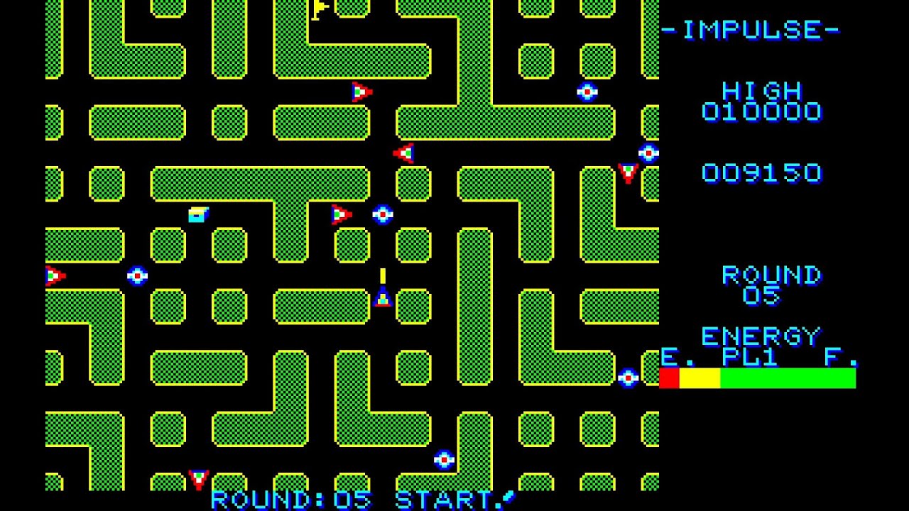 「IMPULSE」for Sharp X1 (dB-IBASICコンパイラ)【PiO】 - YouTube