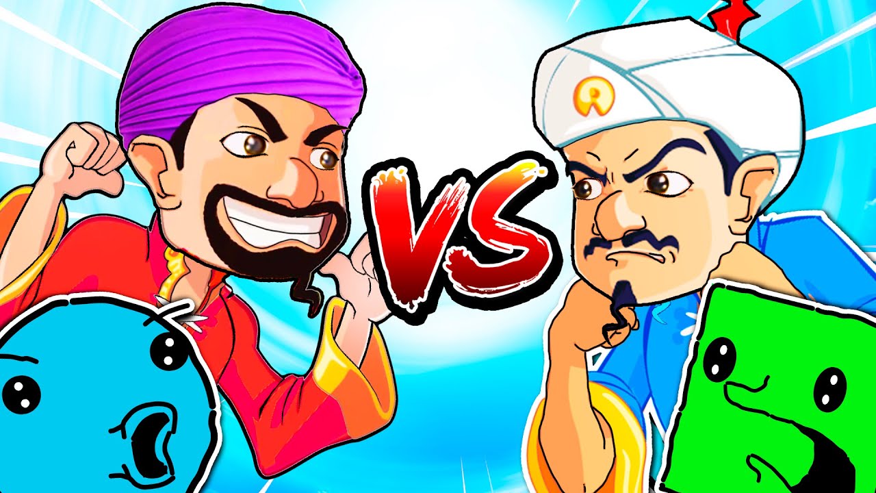 AKINATOR vs AKINATOR 2 | Cuadradito y Circulito - YouTube