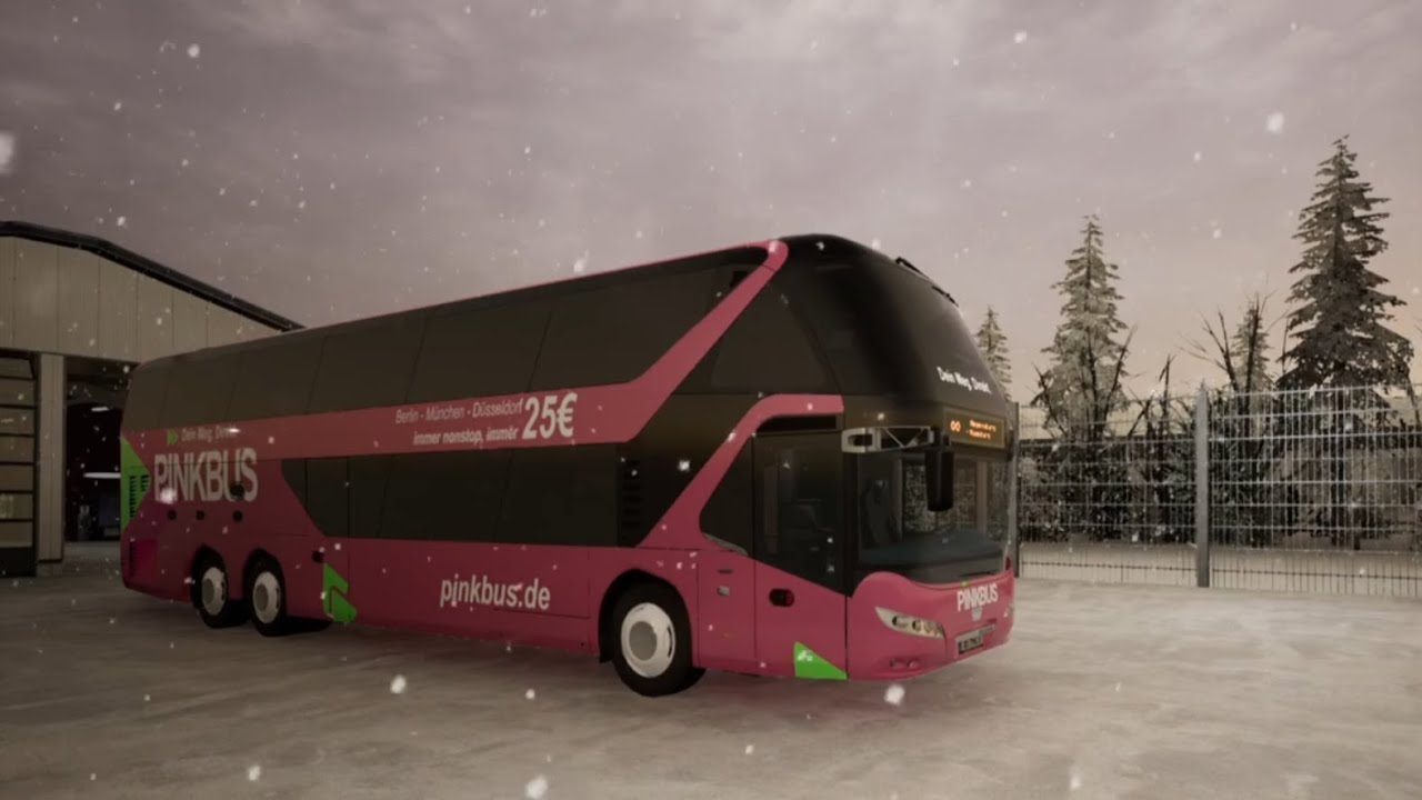 Neoplan Skyliner Pink bus | Fernbus Simulator - YouTube