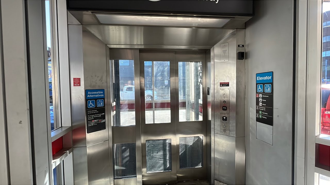 Retake of Both Elevators at Toronto TTC Bathurst Subway Station 10/5 ...