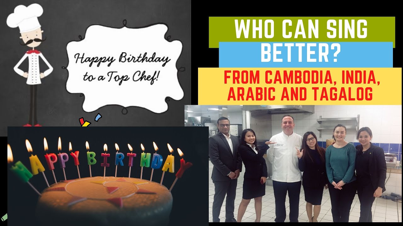 TOP CHEF BIRTHDAY CELEBRATION + SURPRISE GIFT + SING HB SONG FROM ...