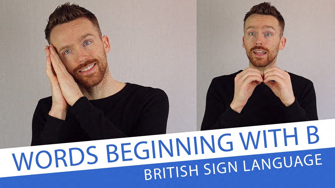 Words beginning with B | BSL for Early Learners, Key Stage 1 & 2 ...