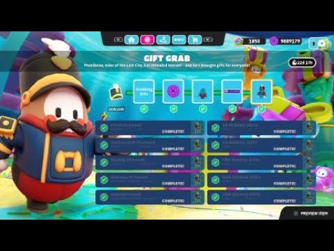 Fall Guys: Gift Grab Event Completed Nutcracker Unlocked - YouTube