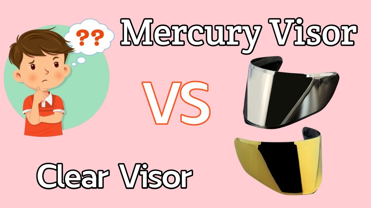 Mercury visor VS clear visor 1 is best? | #trending #apachee #rider ...
