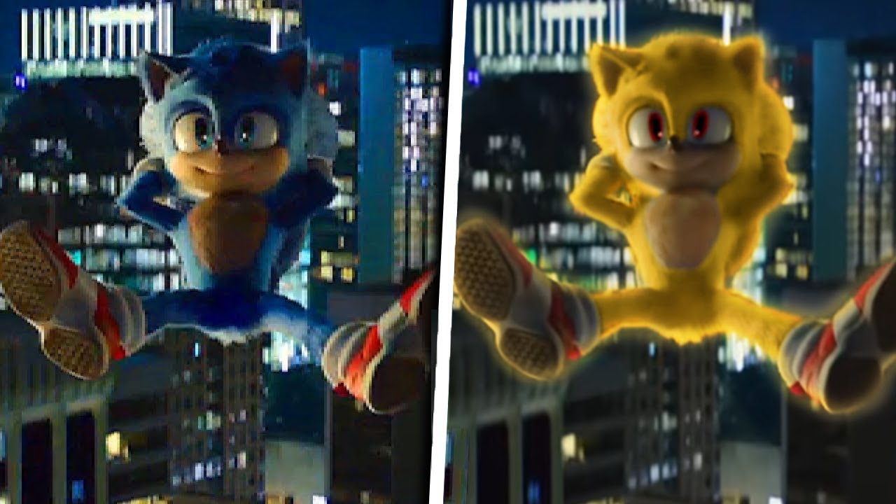 SONIC Movie 2 OLD Design VS NEW Design (SUPER SONIC VS SONIC 7) - YouTube
