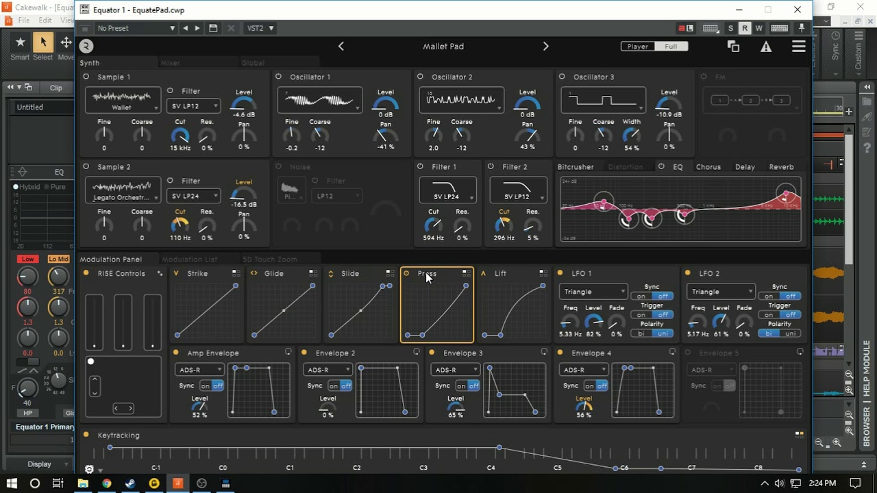 ROLI Equater VST plugin softsynth KMI QuNexus compatibility - YouTube