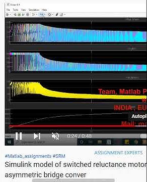 Simulink model of switched reluctance motor by using open loop control of asymmetric bridge ...